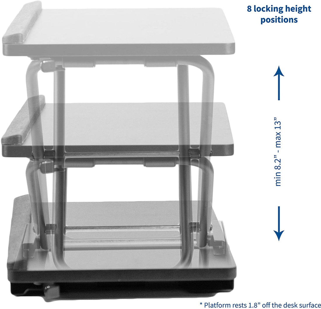 VIVO Black Single Top 27 inch Heavy-Duty Scissors Lift Keyboard and ...