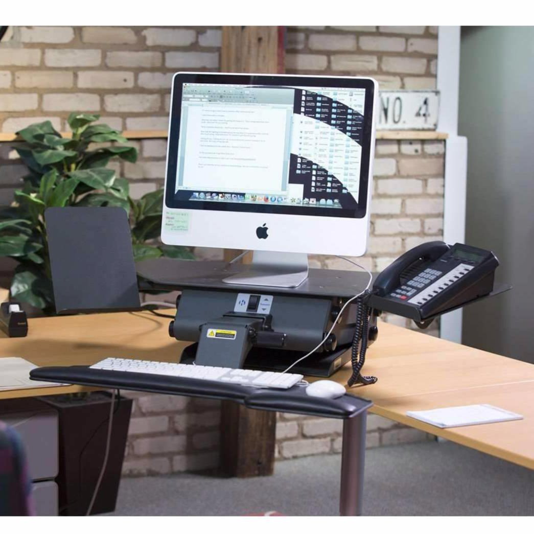 HealthPostures Black TaskMate Executive 6100 Adjustable Electric Stand ...