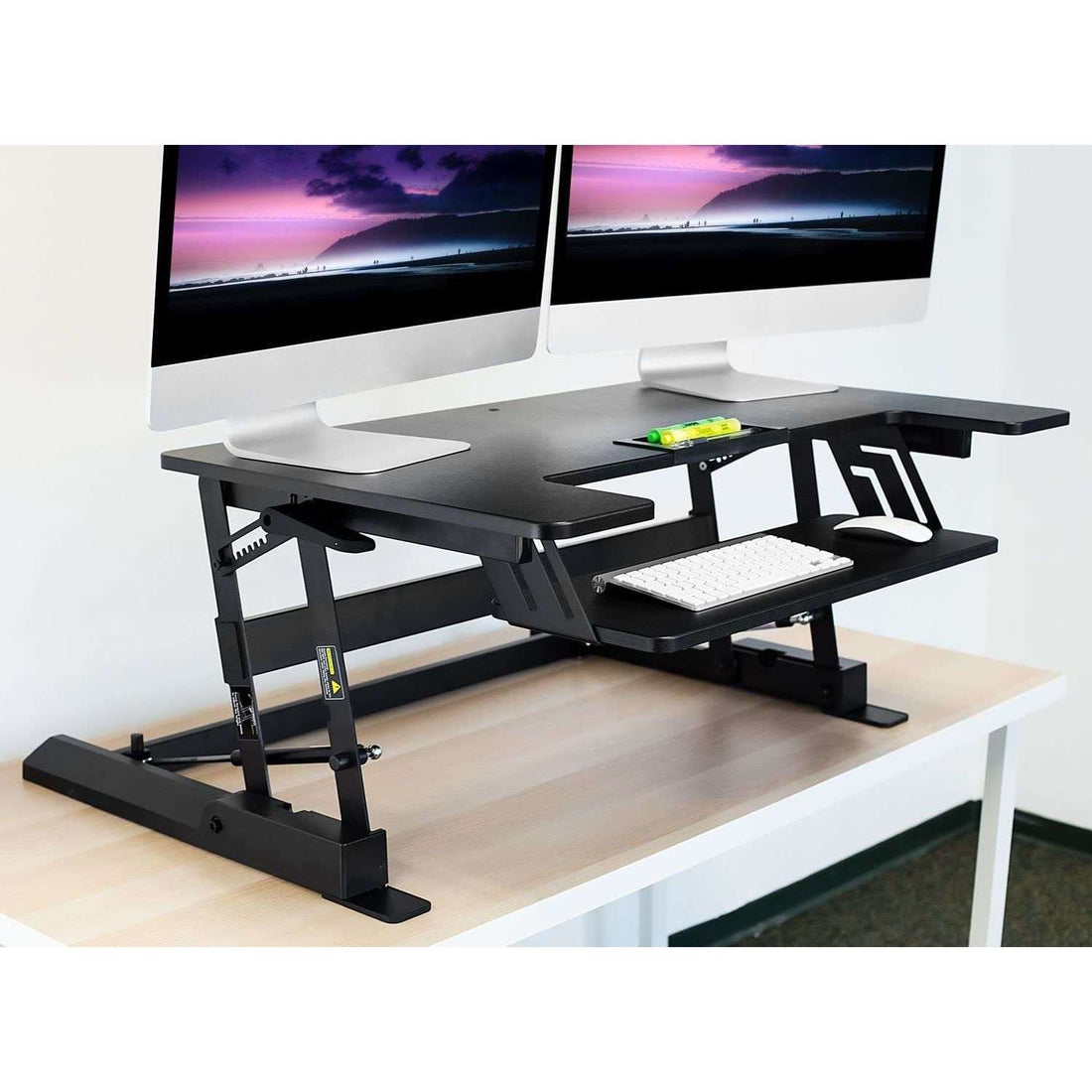 Mount-It! Standing Desk Converter Height-Adjustable StandUp Desk w/ Ga ...