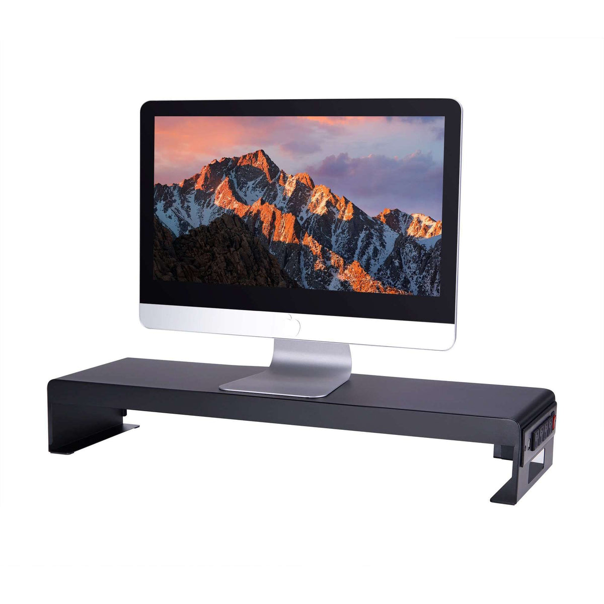 Rocelco 30" Premium Dual-Monitor Stand w/ AC Power Supply & USB 2.0 ...