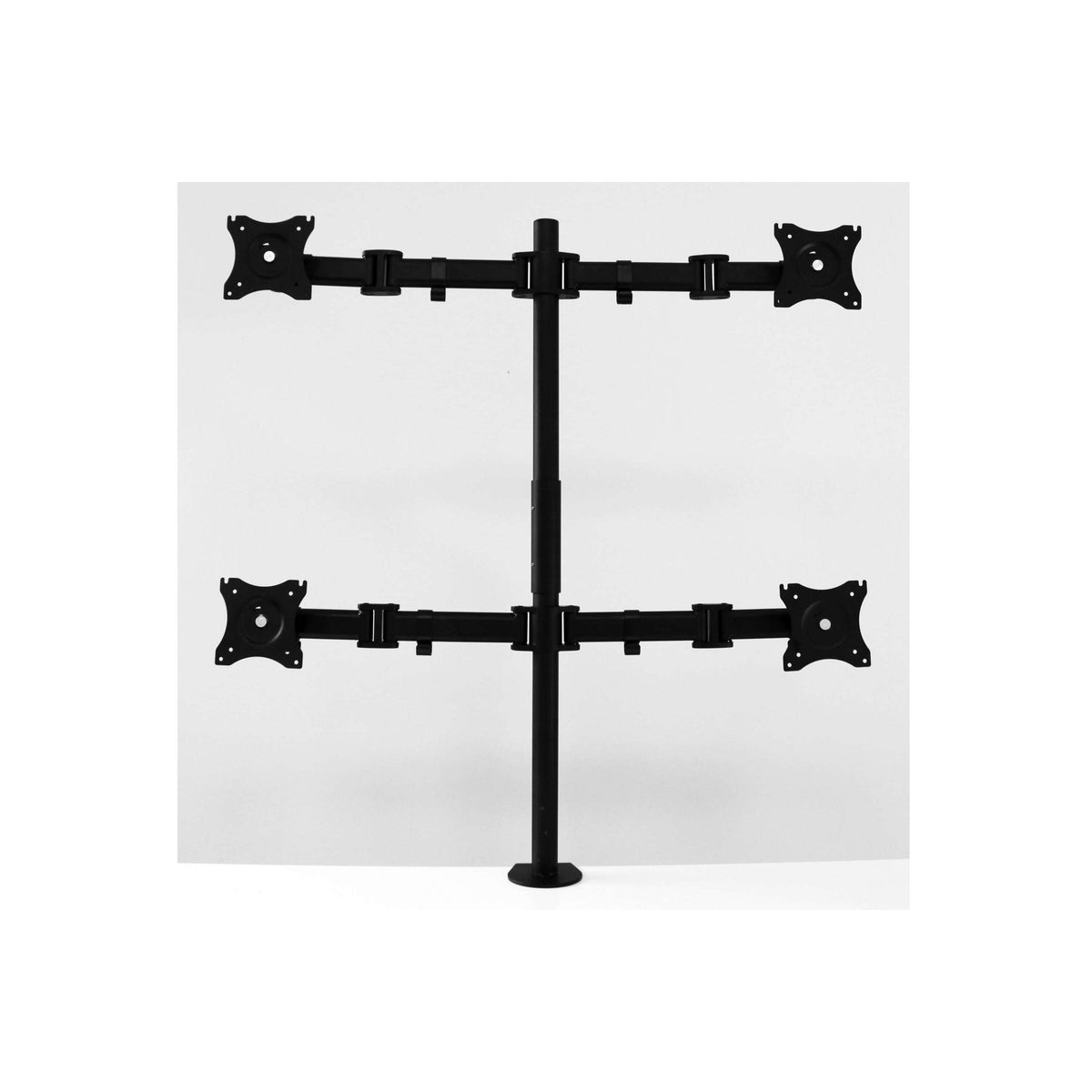 Lorell/Rocelco Quadruple Monitor Desk Mount | Dual Articulated Arms ...