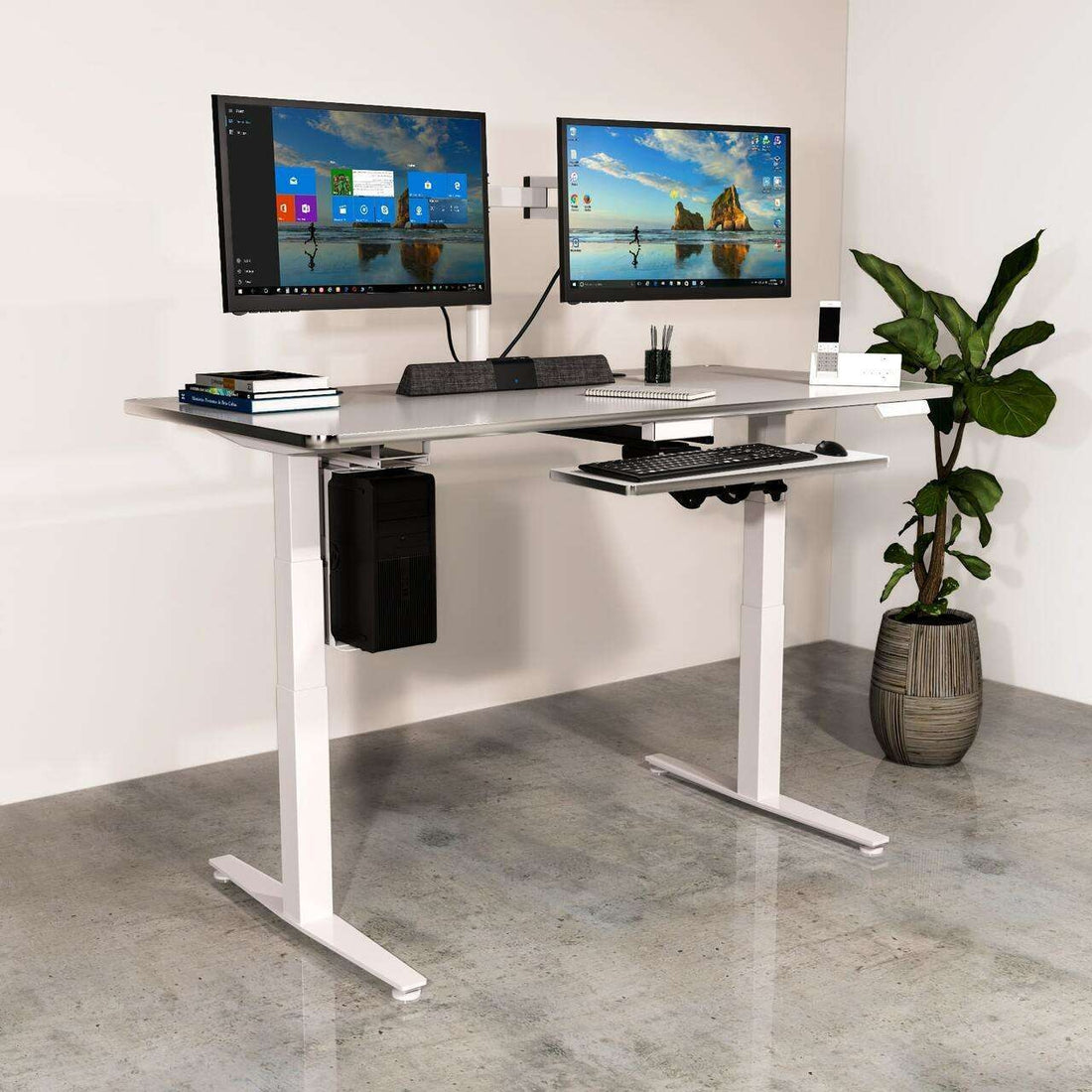 VersaDesk HESD Habitat Electric Standing Desk w/ Memory Pad – Upmost Office