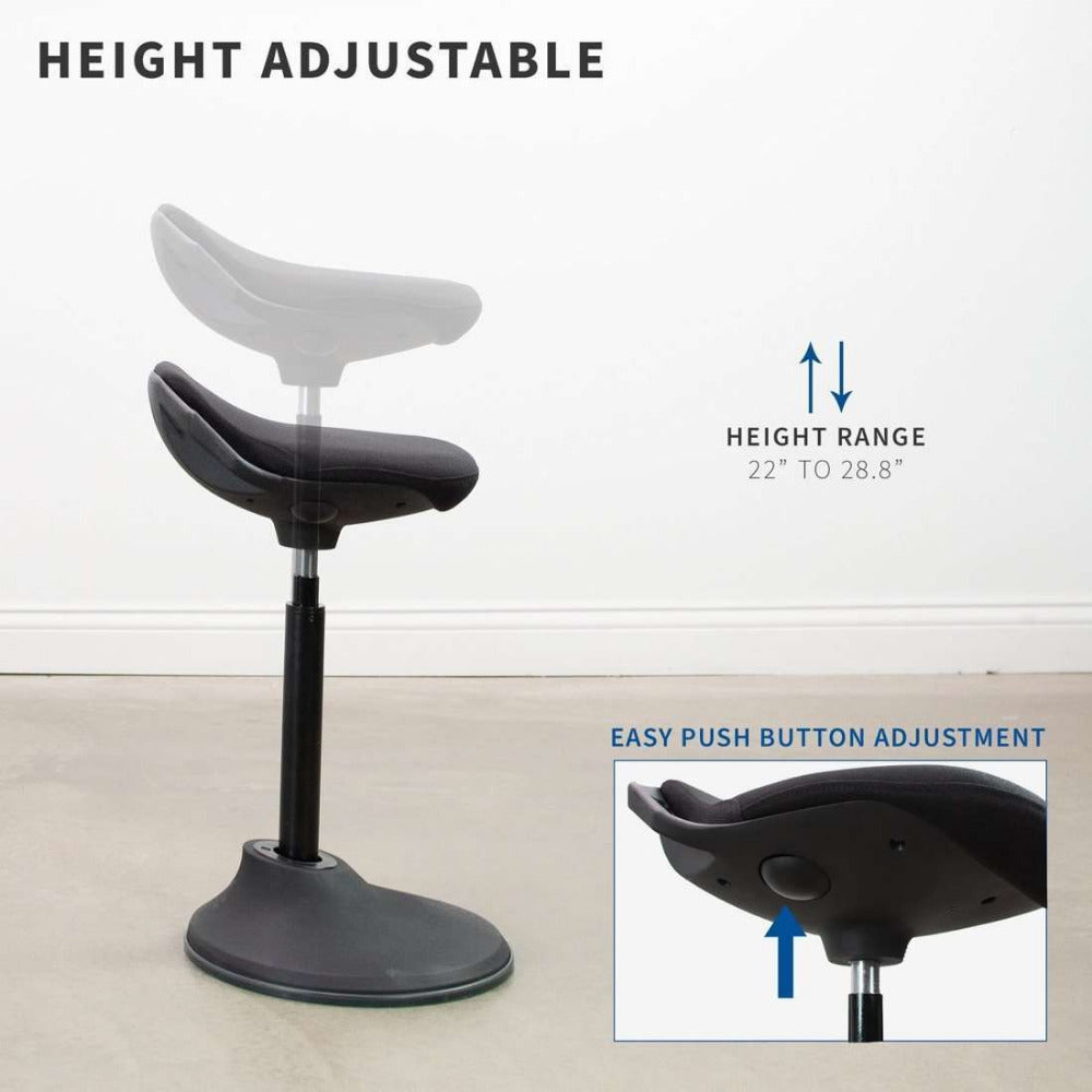 VIVO Black Height Adjustable Perch Stool, CHAIR-S01P UpmostOffice.com ...